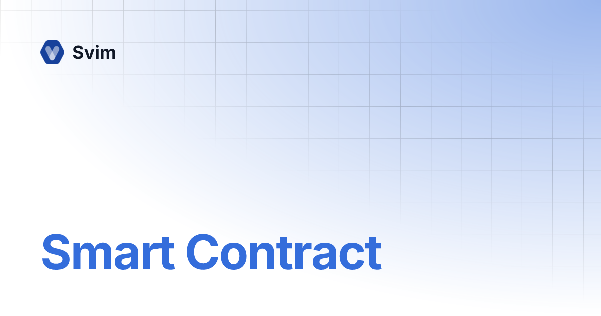 Smart Contract | Svim